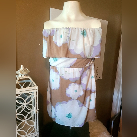 glam | Dresses | Glam Brand Floral Dress Size Large 0 Polyester | Poshmark